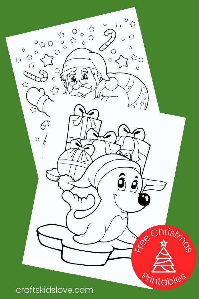 Free Printable Christmas Coloring Pages - Crafts Kids Love